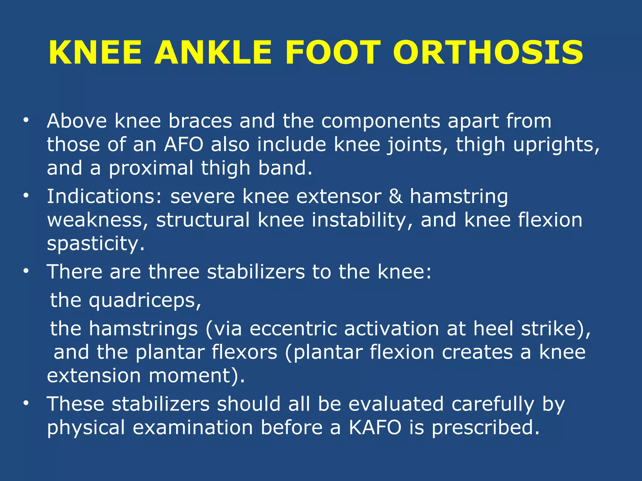 Lower Limb Orthotics - Dr Rajendra Sharma | PPT
