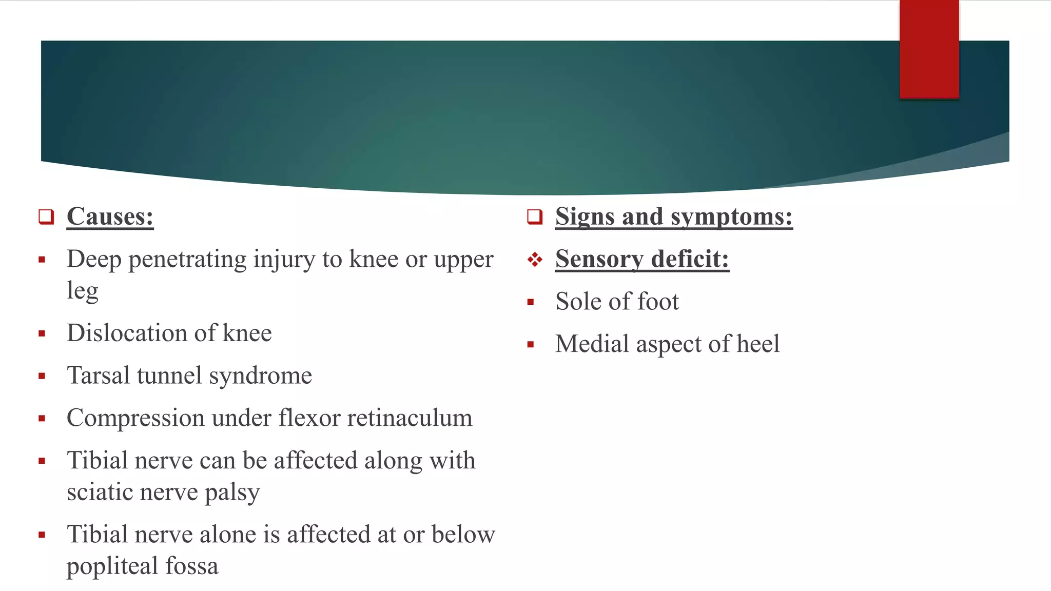 Lower limb peripheral nerve injury | PPTX
