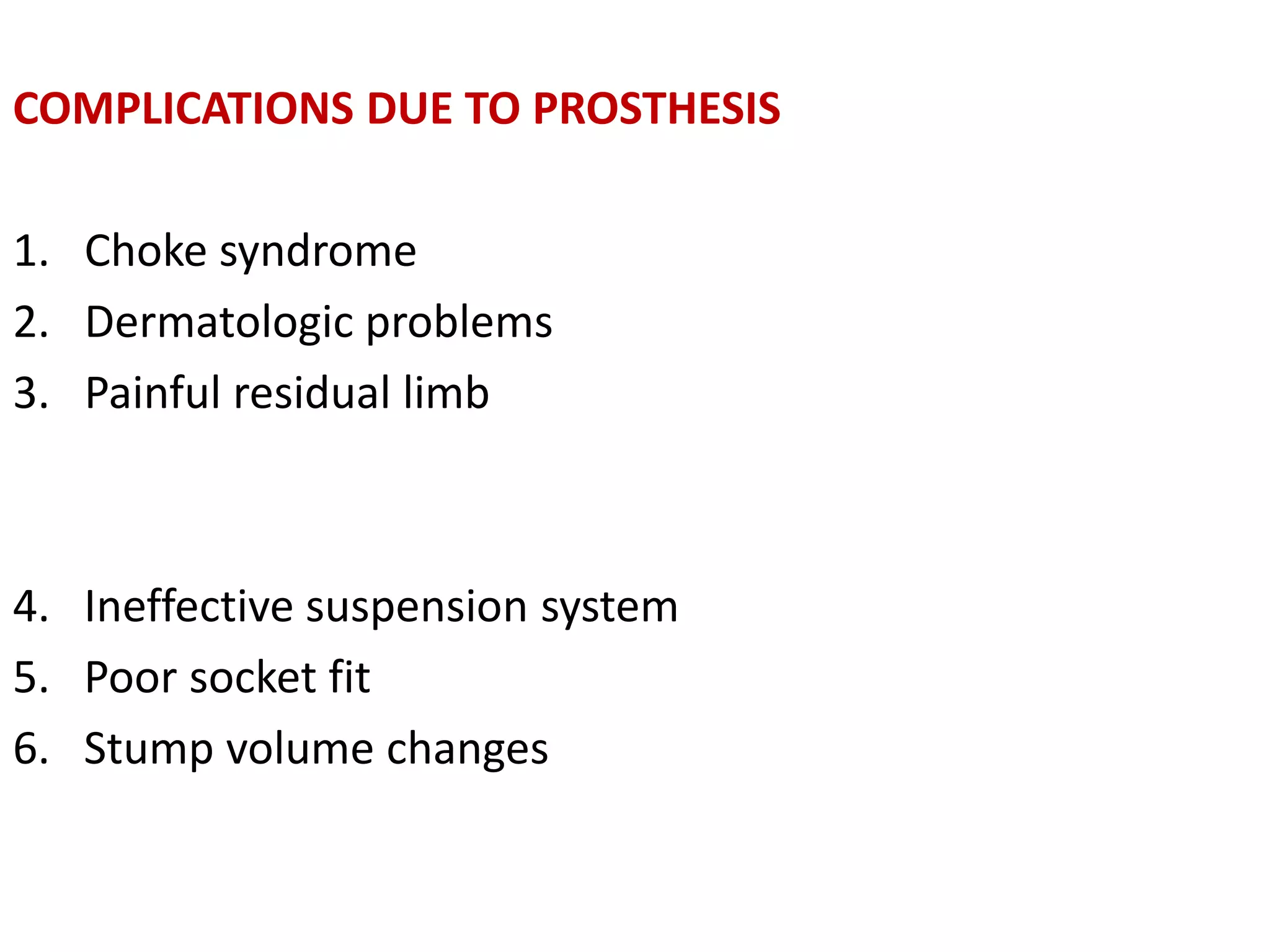 Lower limb prosthesis | PPTX