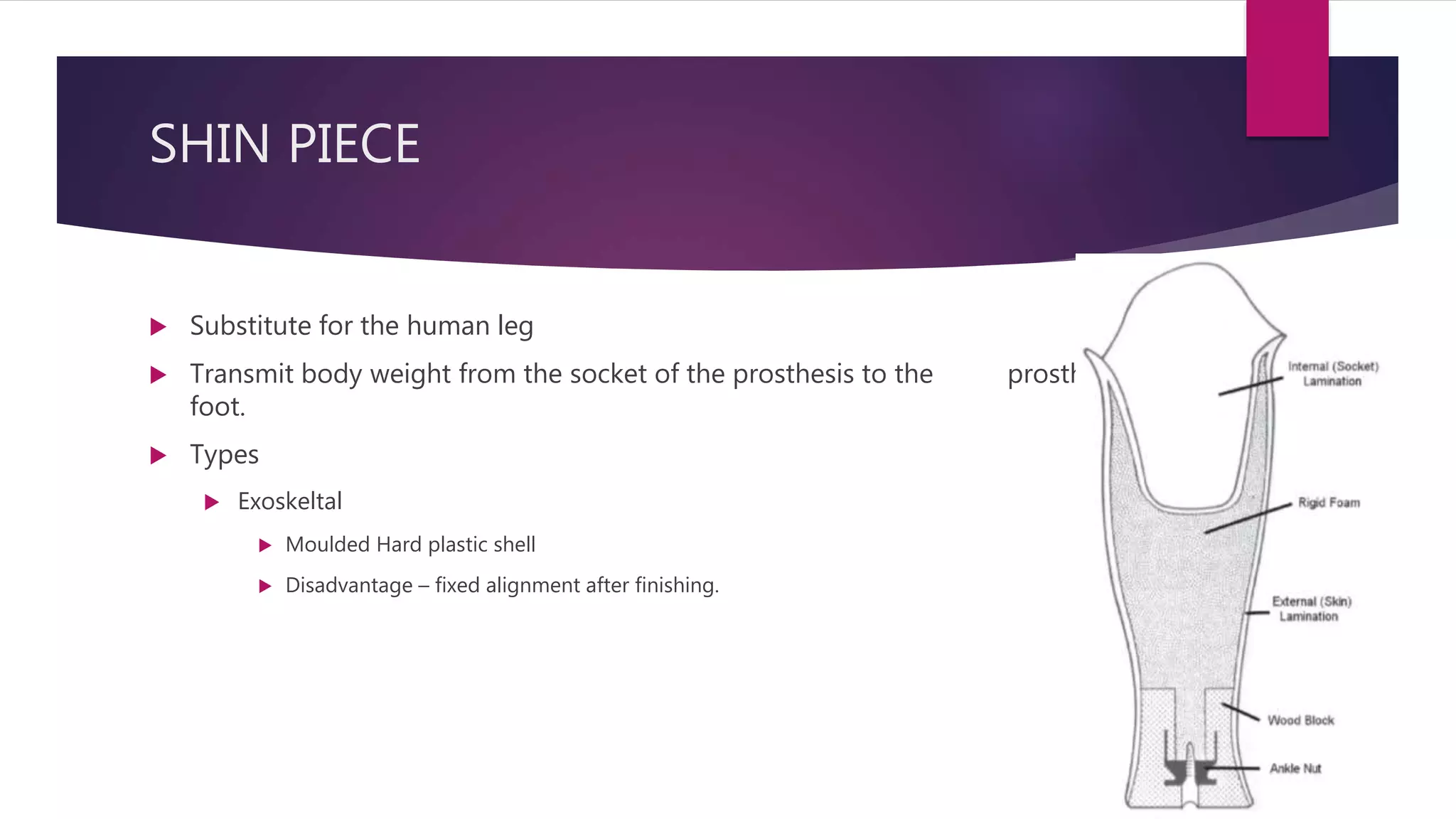 Lower limb prosthesis (hip, knee) | PPTX