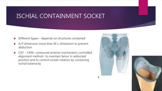 Lower limb prosthesis (hip, knee) | PPTX