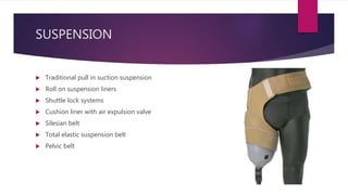 Lower limb prosthesis (hip, knee) | PPTX