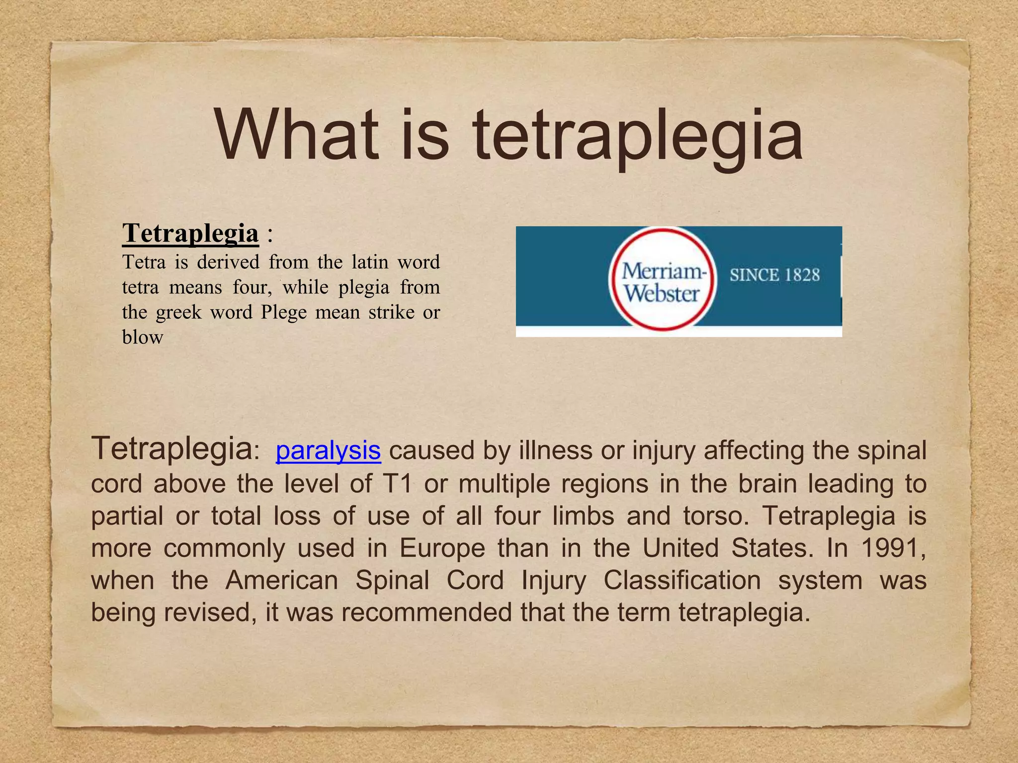 Lower limb reconstruction in tetraplegia | PPTX