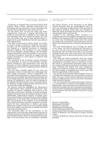 Lower Limb Reconstruction Using Tibial Strut.pdf | Bone and Joint ...