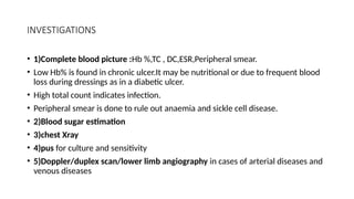 Lower limb ulcers,classification,description | PPTX