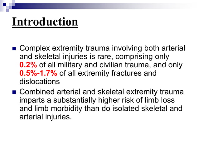 Lower Limb Vascular Trauma | PPTX