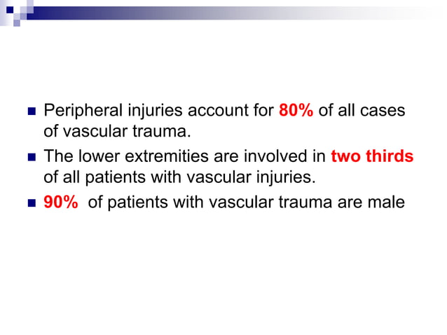 Lower Limb Vascular Trauma Pptx