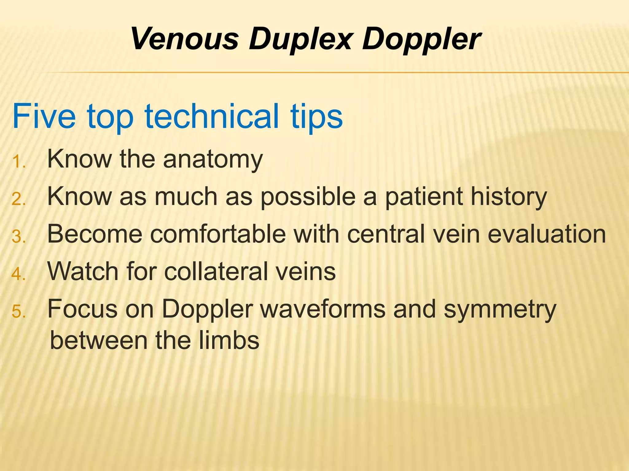 Venous Doppler Lower limb Dr Mukesh Tilgam | PPTX
