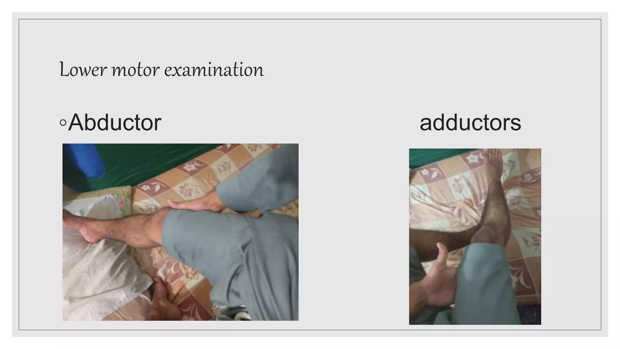 Lower motor neuron examination osce | PPTX