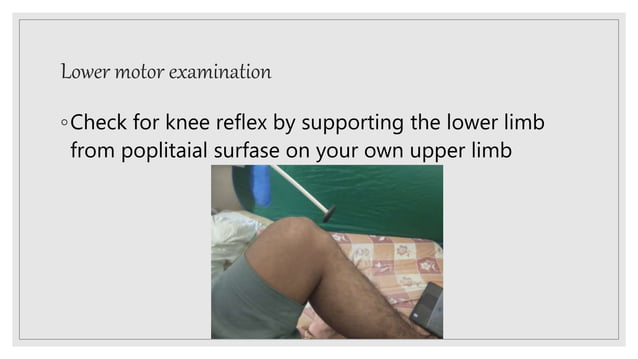 Lower motor neuron examination osce | PPTX | Death, Injury, or Military ...