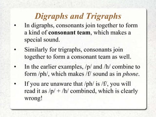 Lower Pri A - Consonant Blends & Digraphs | PPT | Science