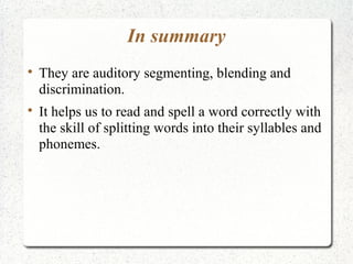 Upper Primary A - Auditory Discrimination | PPT