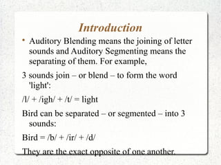 Upper Primary A - Auditory Discrimination | PPT