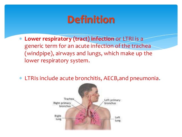 Lower respiratory tract infection