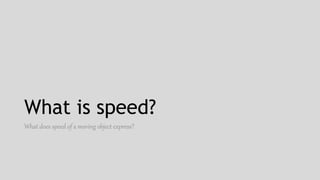 Lower Secondary Grade 8 Measuring Motion PART 1 distance speed and ...