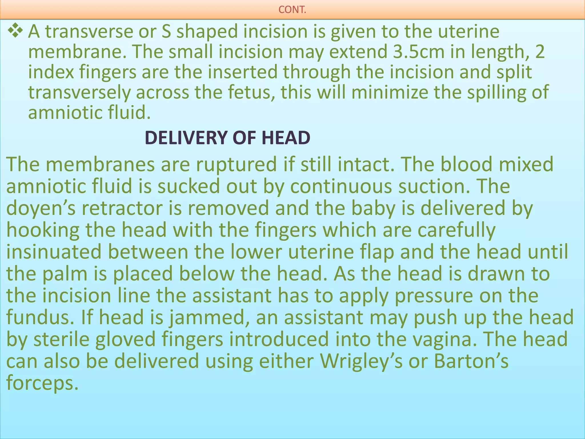 Lower segment ceasarean section(lscs) | PPTX