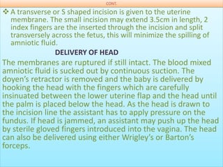 Lower segment ceasarean section(lscs) | PPTX