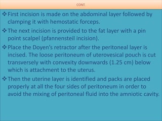 Lower segment ceasarean section(lscs) | PPTX