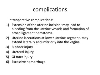 Lower segment ceaserean section | PPTX