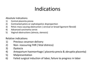 Lower segment ceaserean section | PPTX