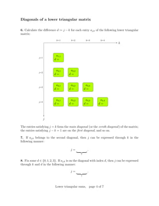 Lower triangular sums_1 | PDF