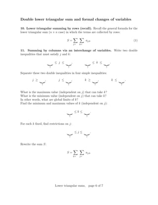 Lower triangular sums_1 | PDF