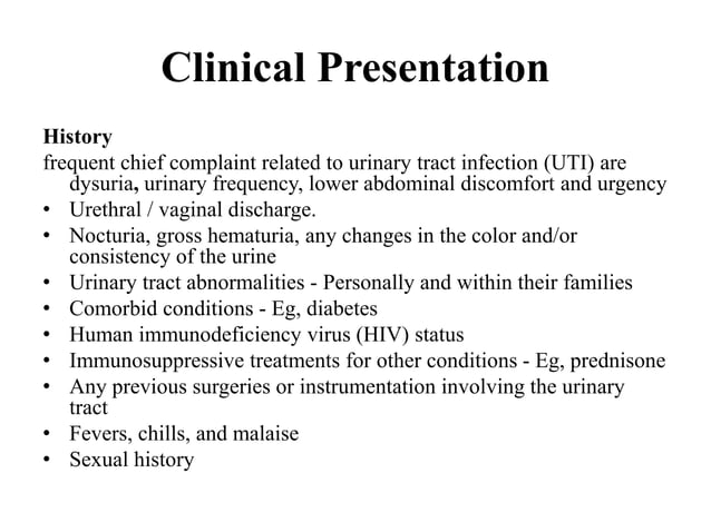 Lower urinary tract infection | PPTX