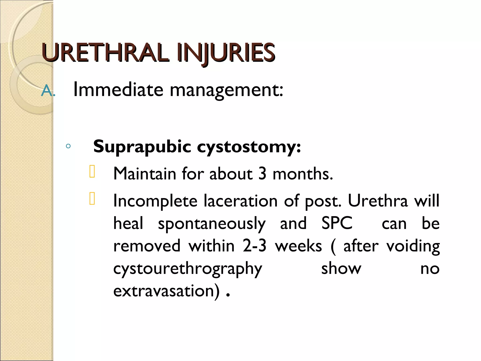 Lower urinary tract injuries | PPT