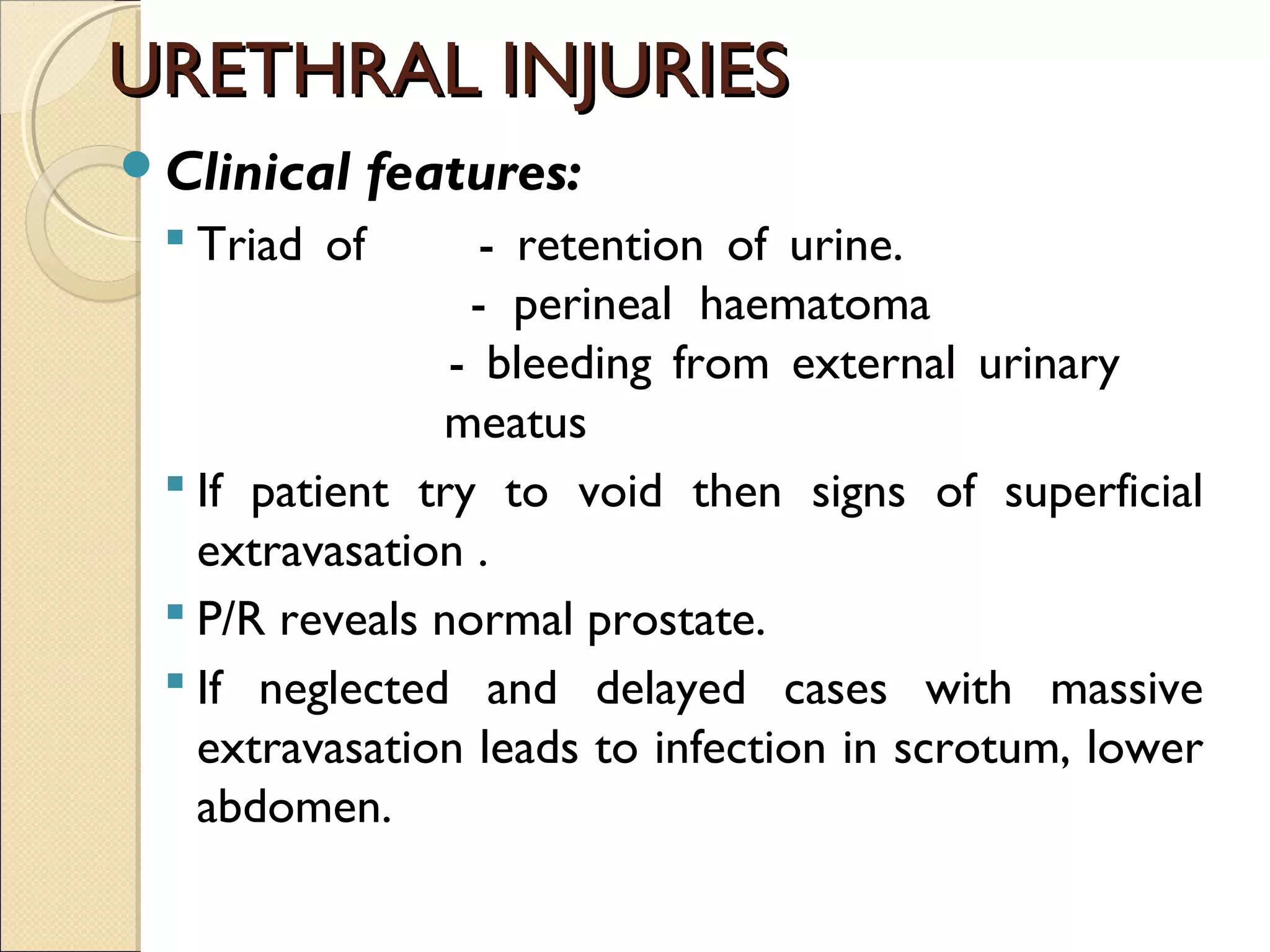Lower urinary tract injuries | PPT