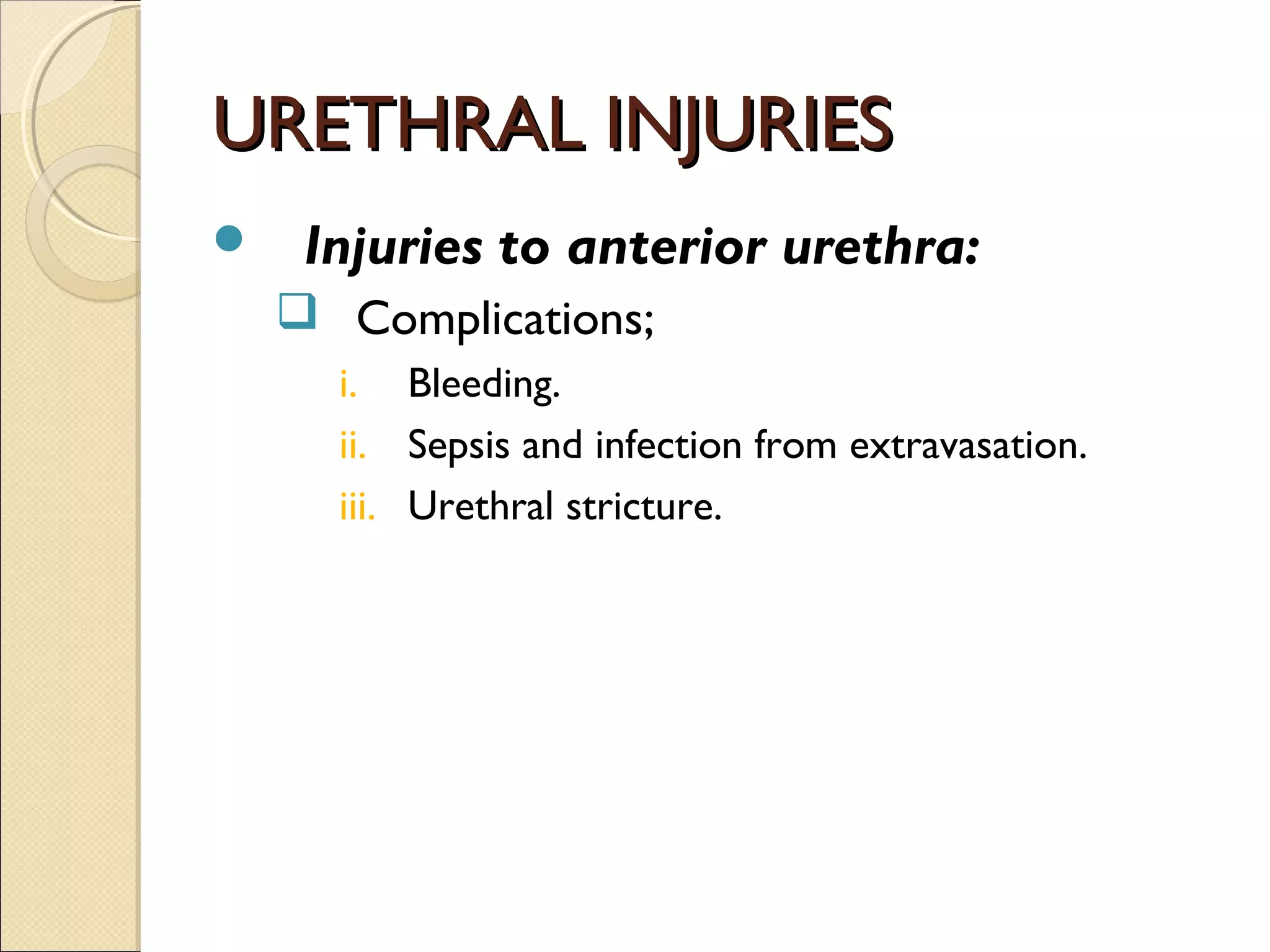 Lower urinary tract injuries | PPT