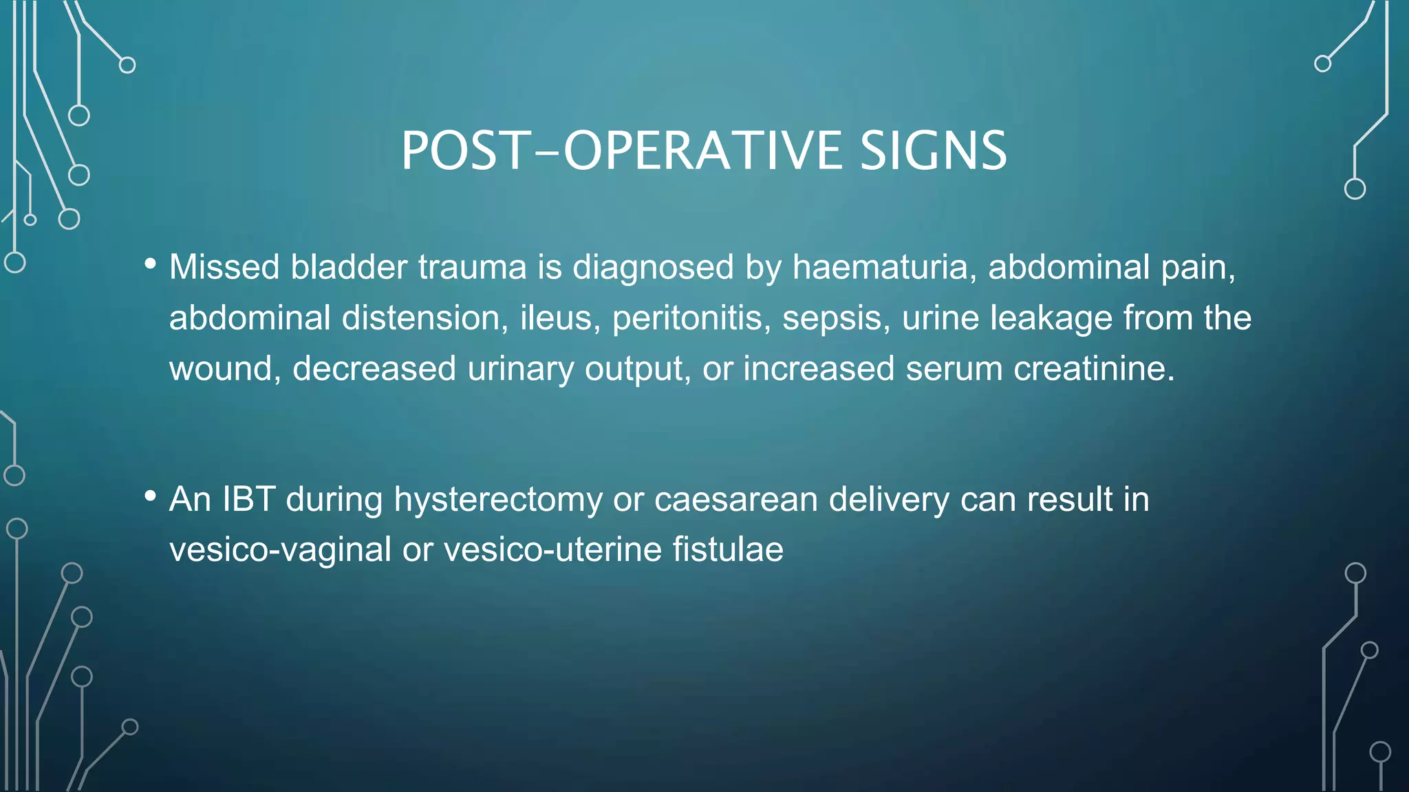 Lower urinary tract trauma | PPTX