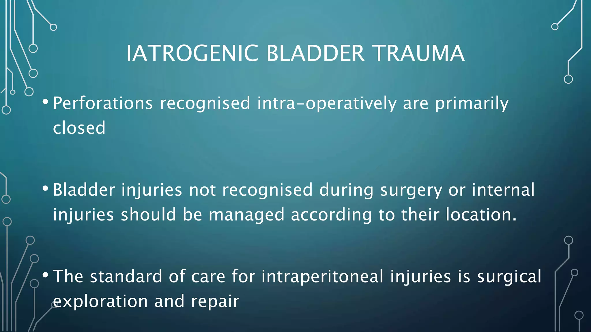 Lower urinary tract trauma | PPTX
