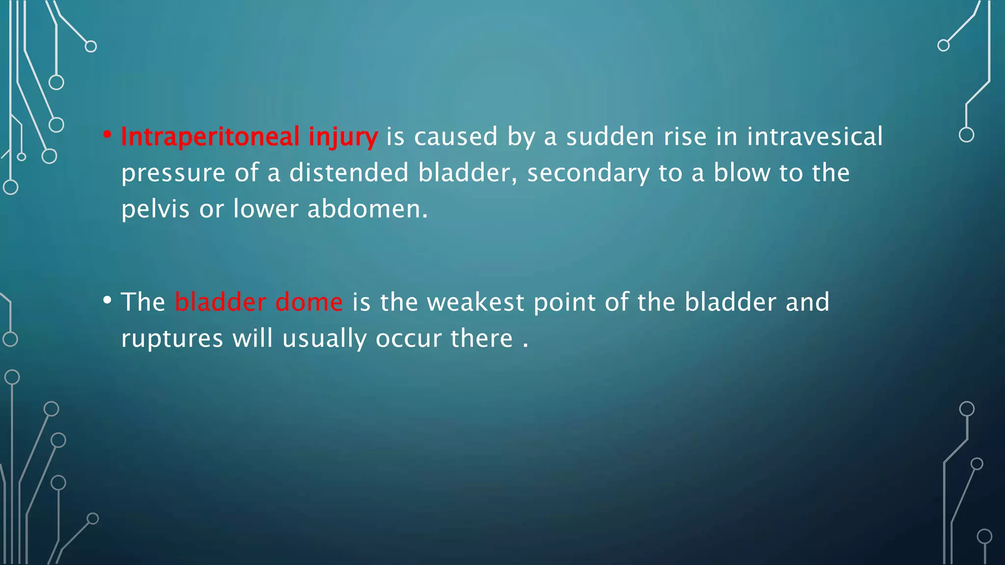 Lower urinary tract trauma | PPTX