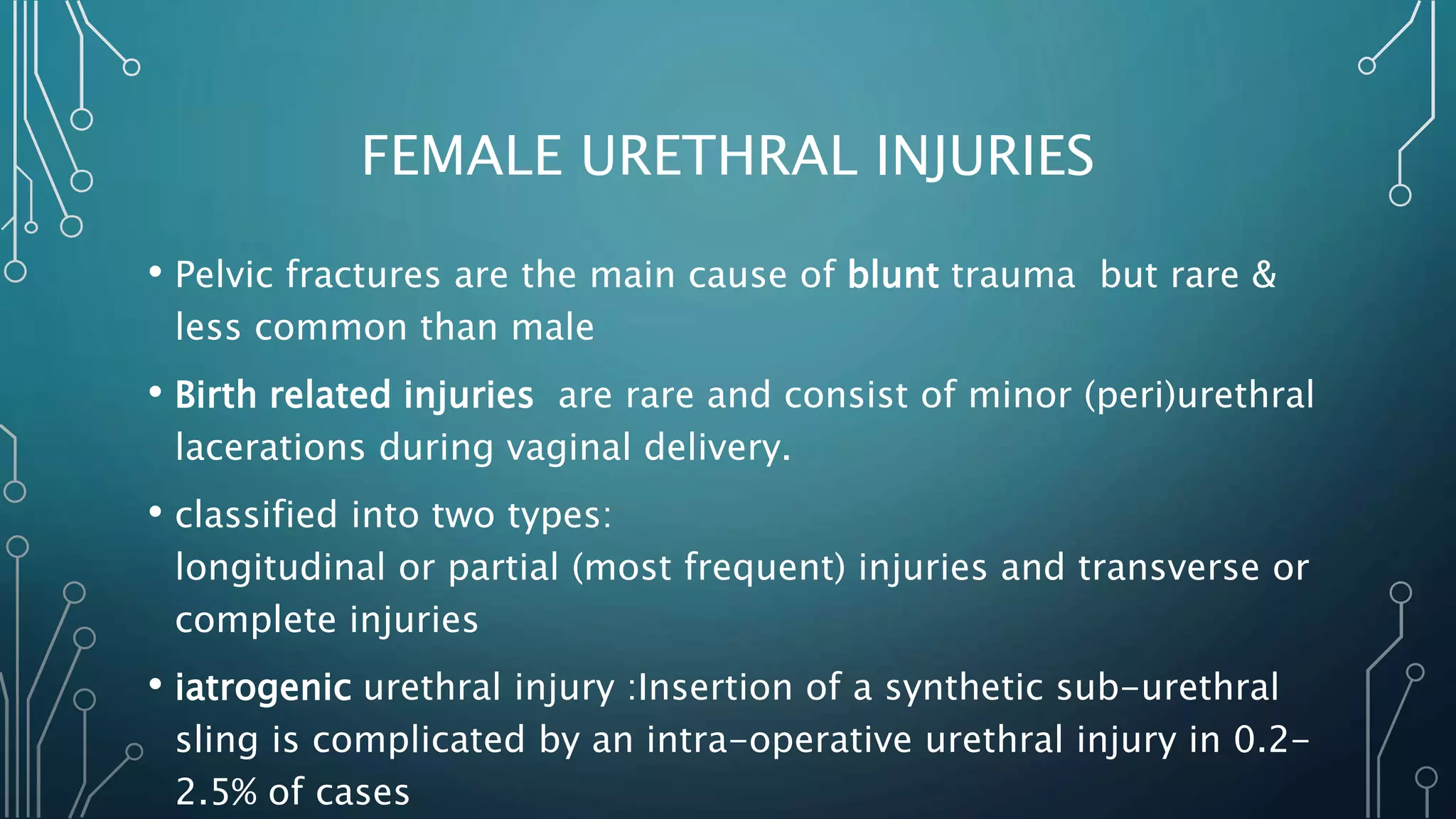Lower urinary tract trauma | PPTX