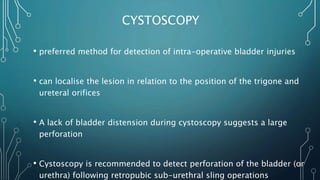 Lower urinary tract trauma | PPTX