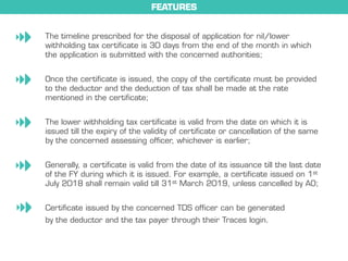 Lower Withholding Tax Certificate In India | PDF