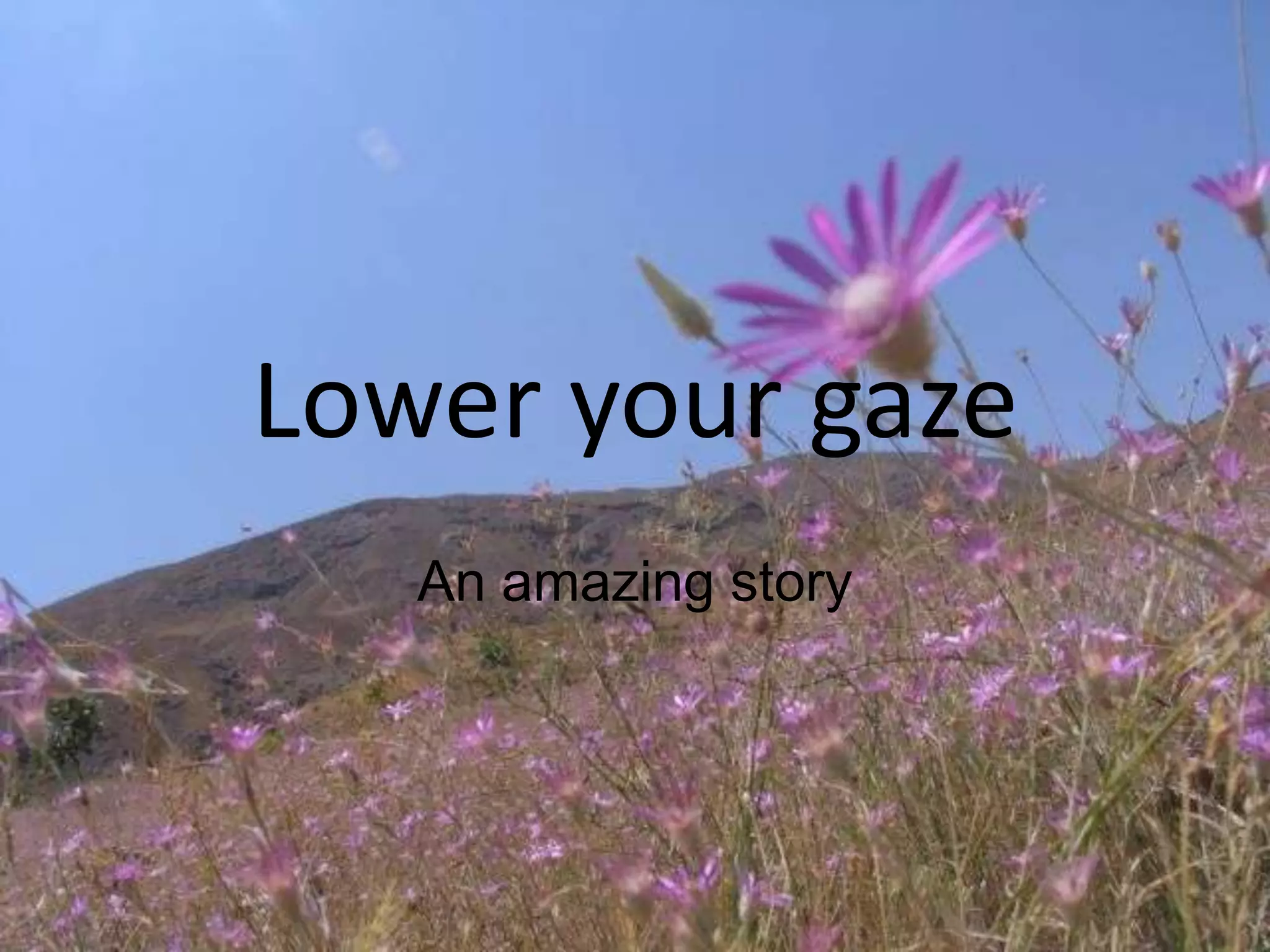 Lower your gaze | PPT