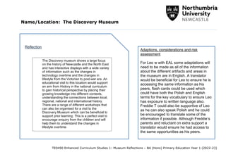 Museum visit Reflective Proforma | PPT