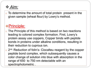 Lowery’s Protein Quantification method.pptx
