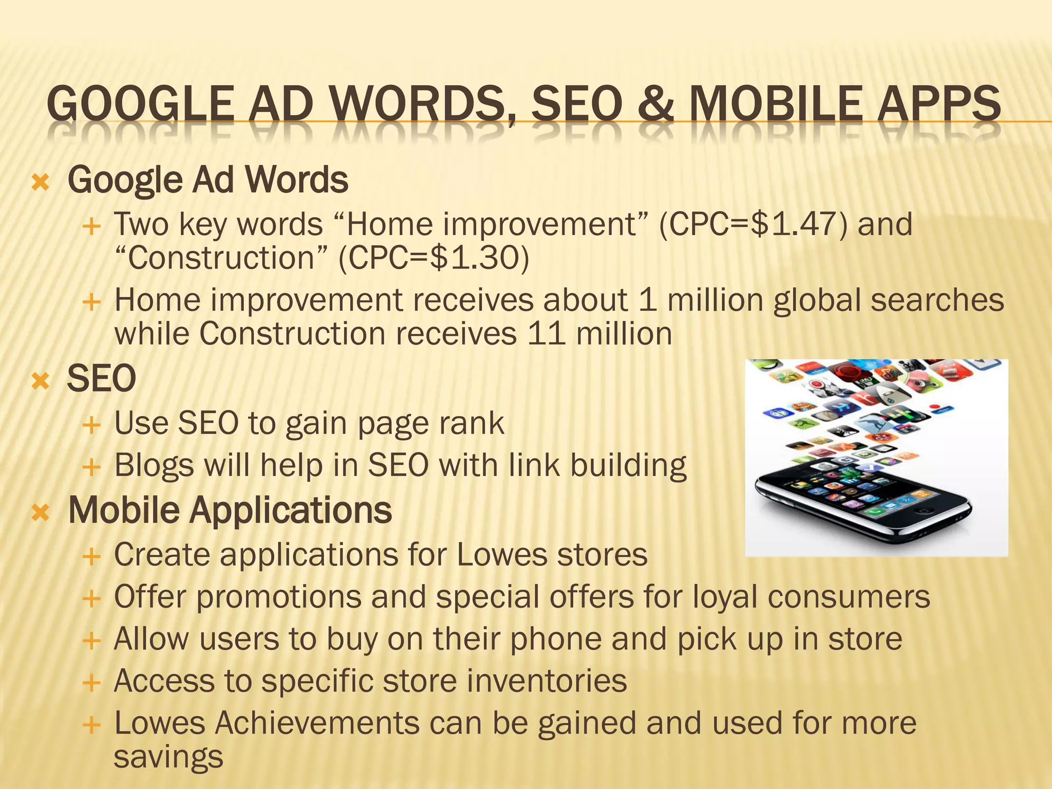 Lowes final presentation | PPT