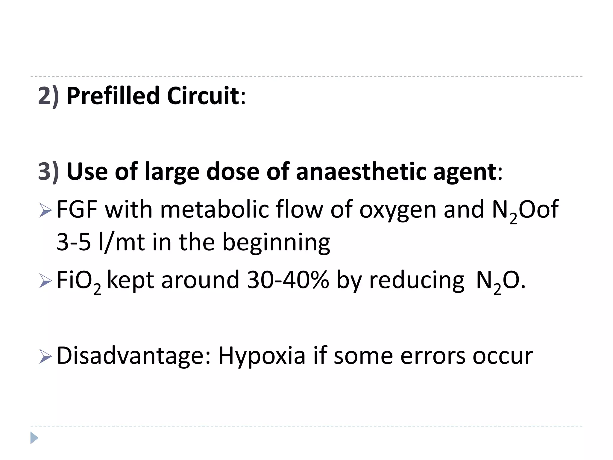 Low flow anaesthesia | PPTX