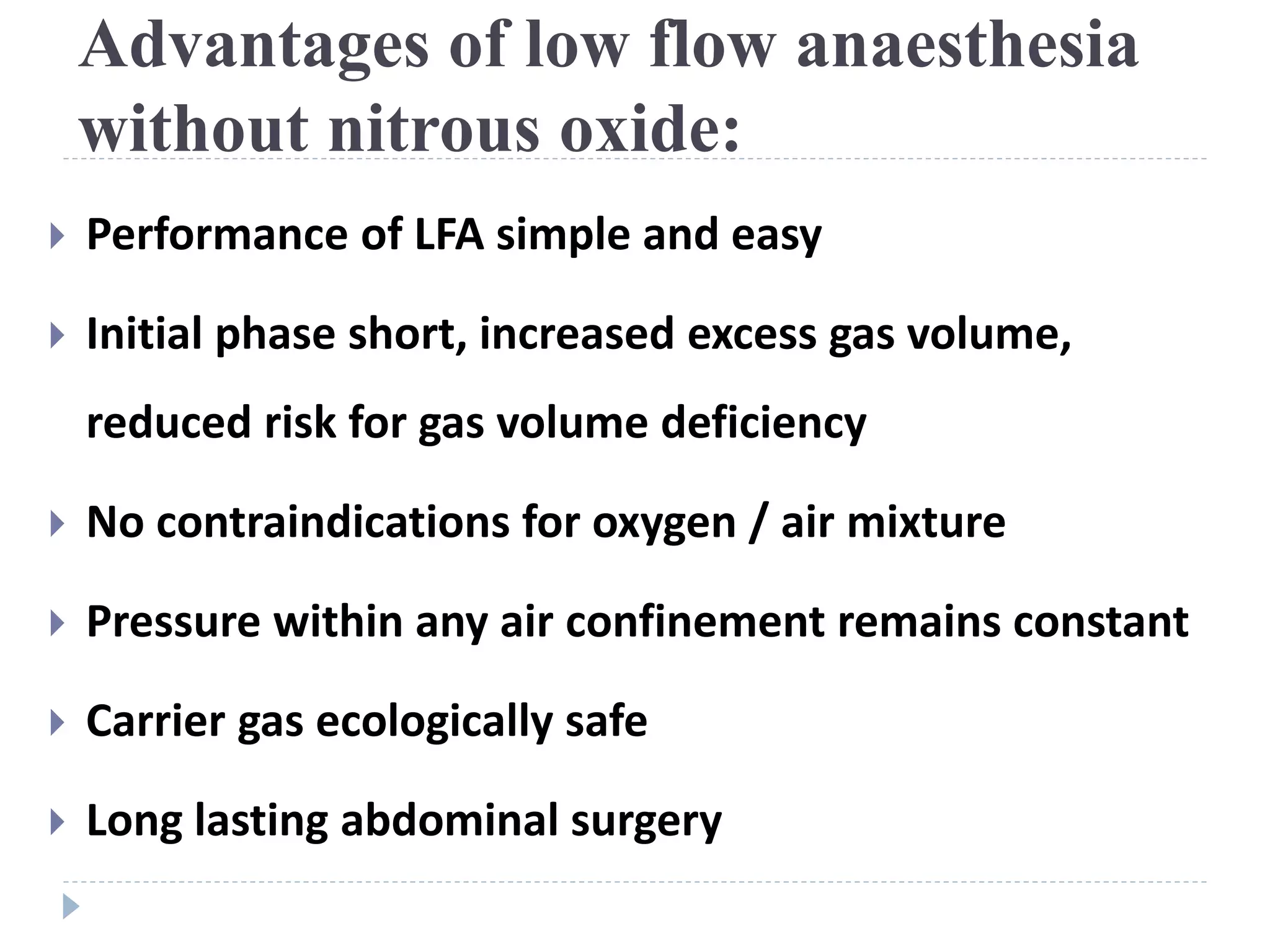 Low flow anaesthesia | PPTX