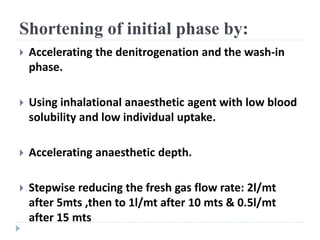 Low flow anaesthesia | PPTX