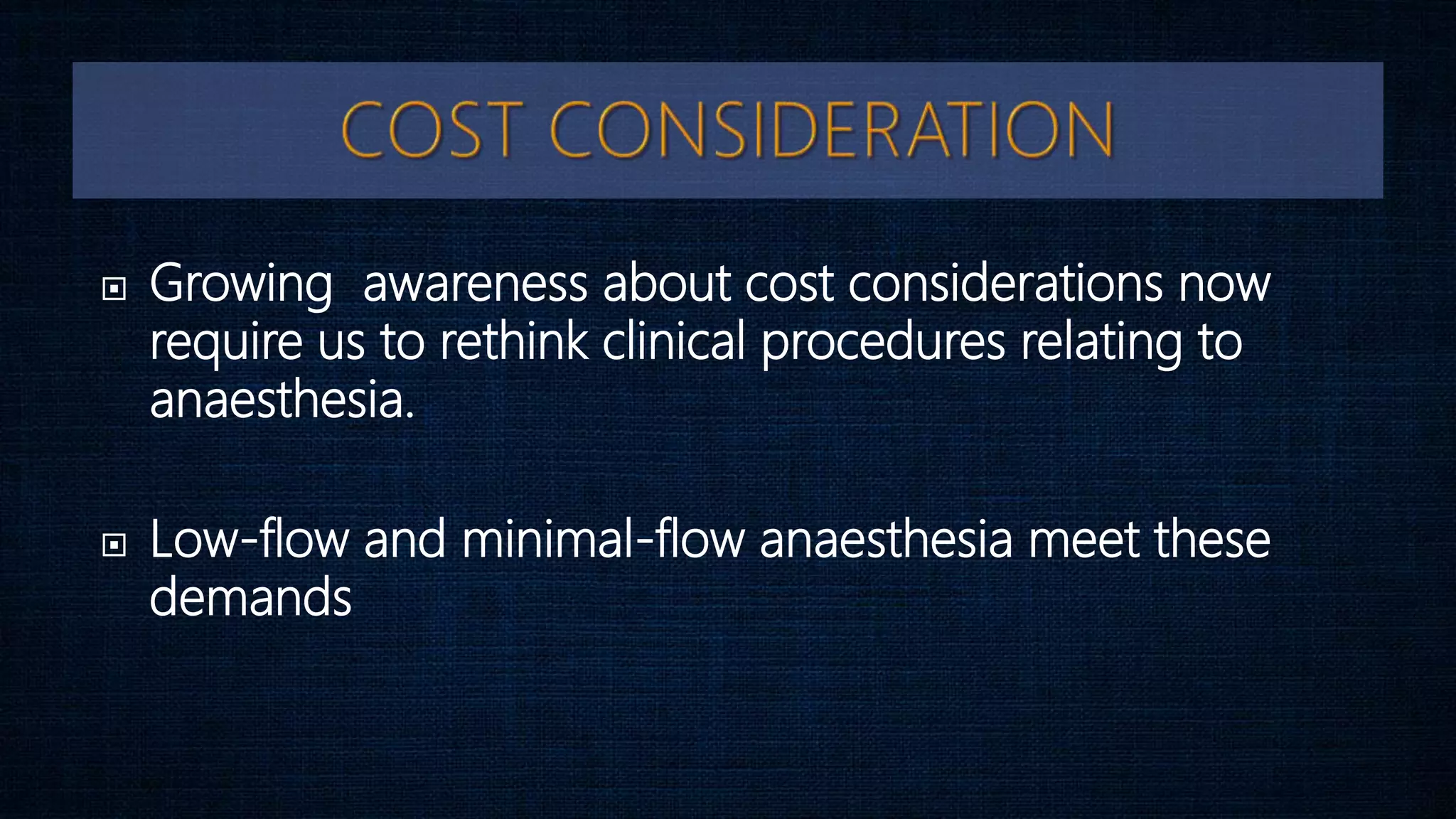 Low flow Anaesthesia & Gas Monitoring | PPTX