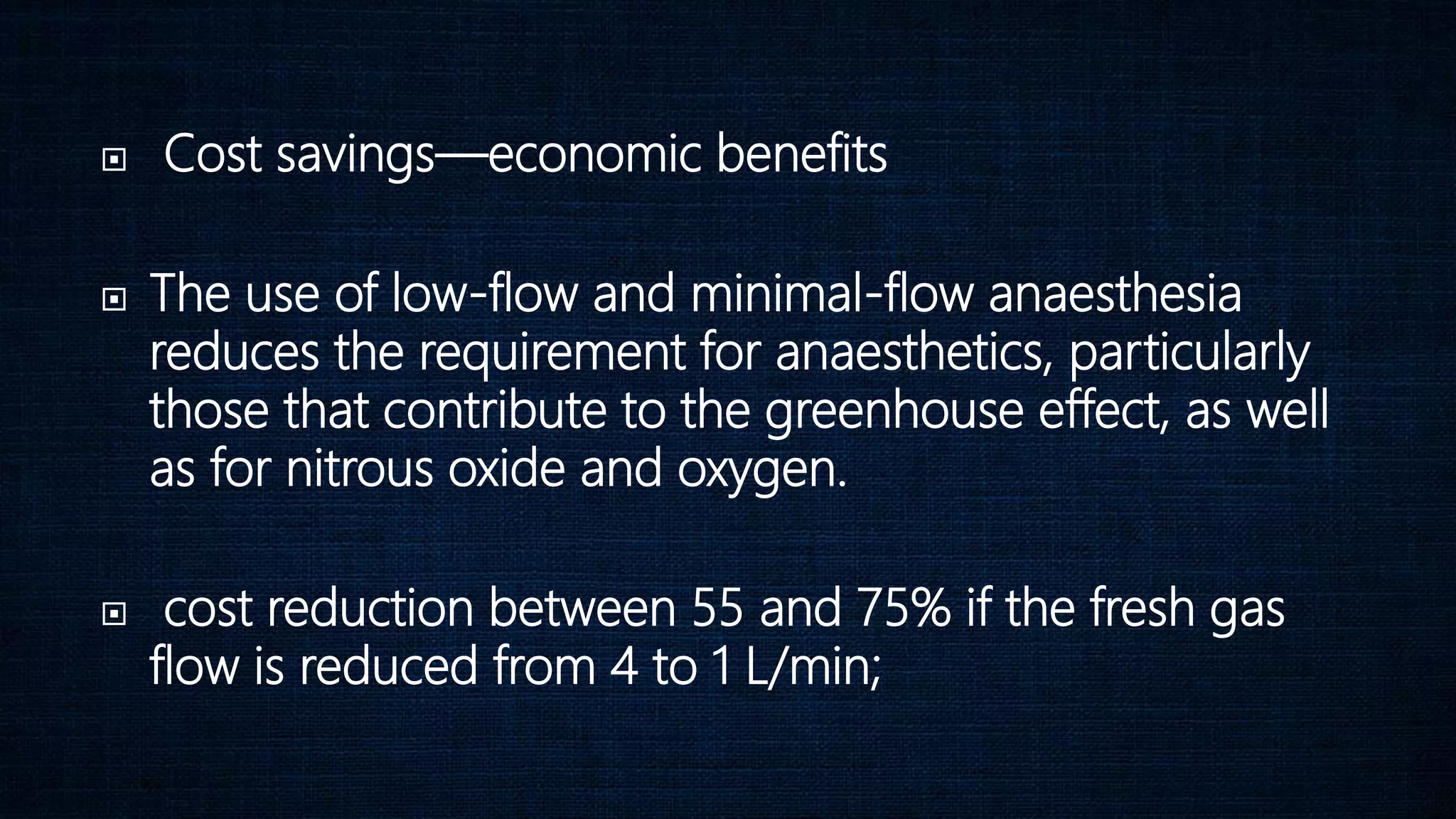 Low flow Anaesthesia & Gas Monitoring | PPTX