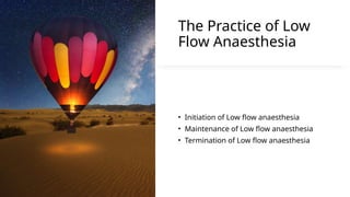 Low Flow Anaethesia ppt ventilator system | PPT