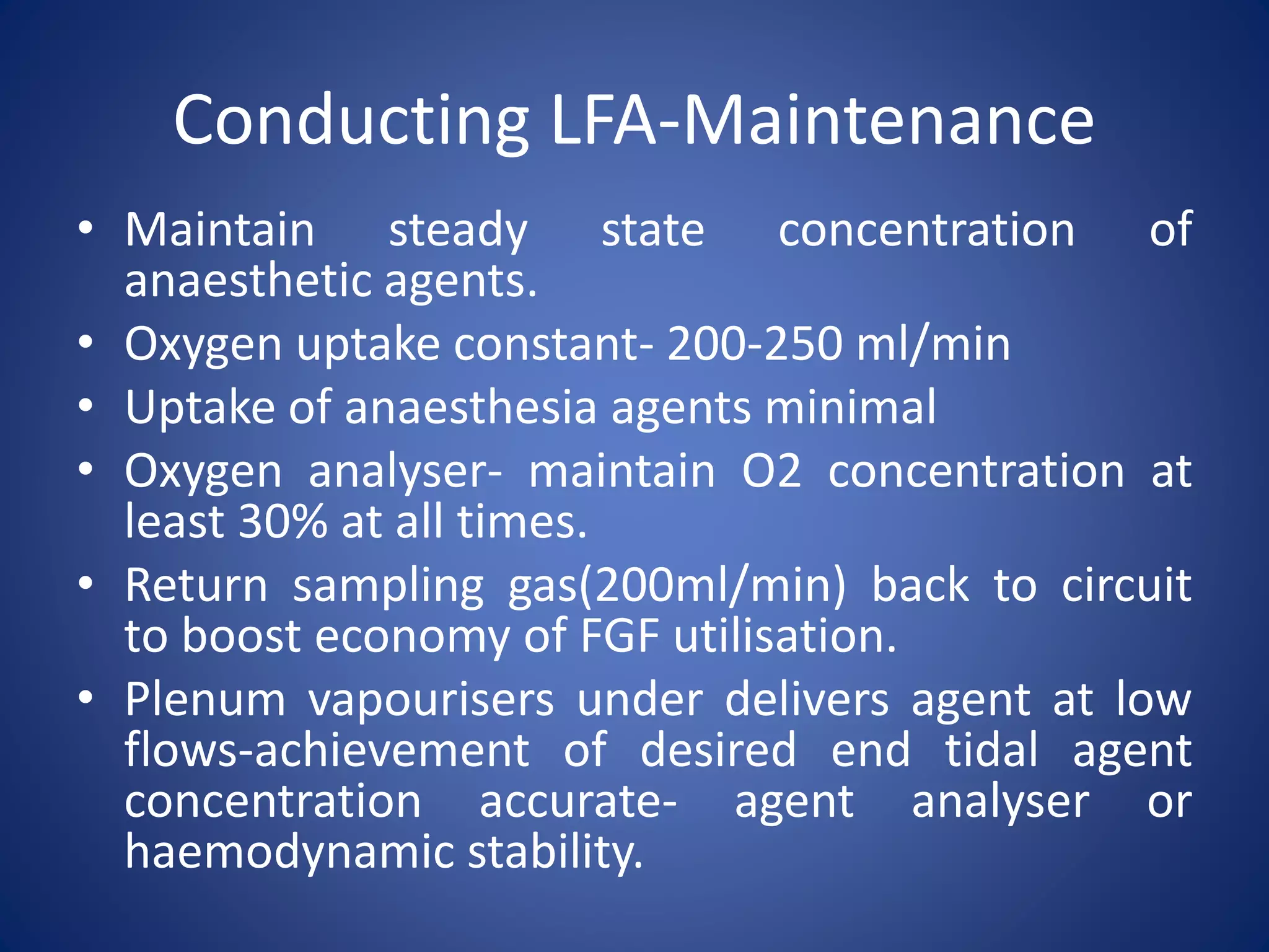 Low flow anesthesia | PPTX