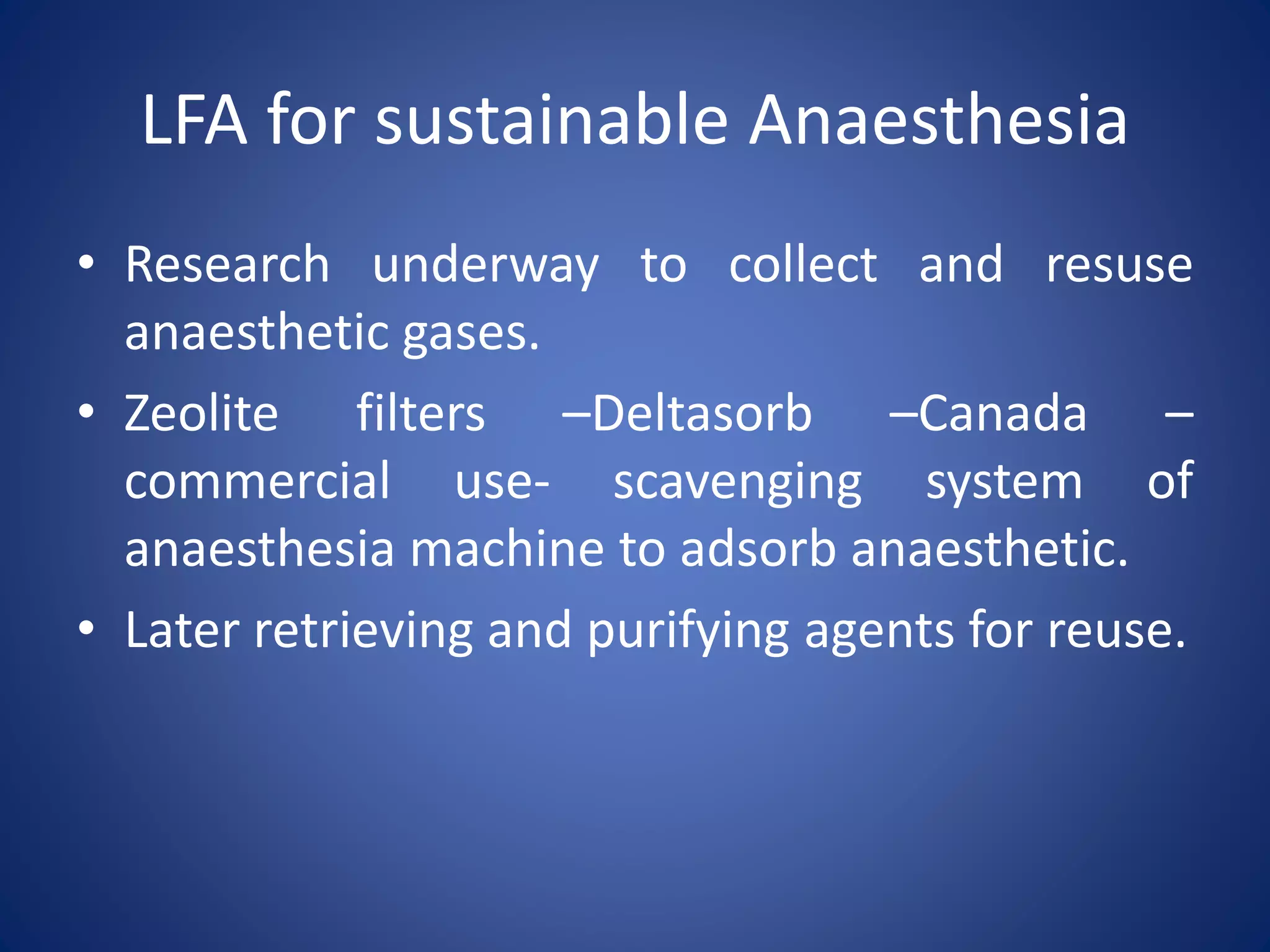 Low flow anesthesia | PPTX