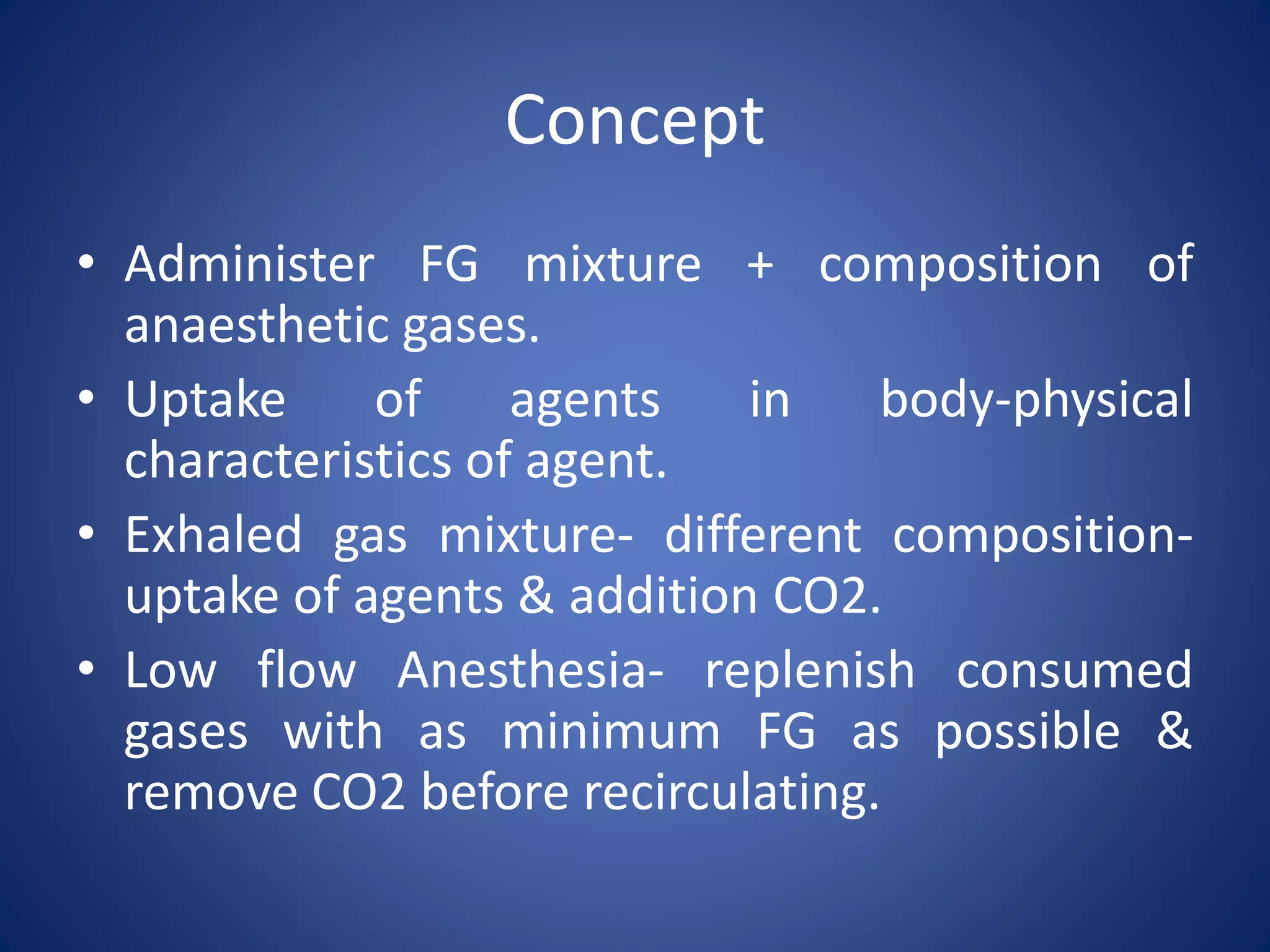 Low flow anesthesia | PPTX