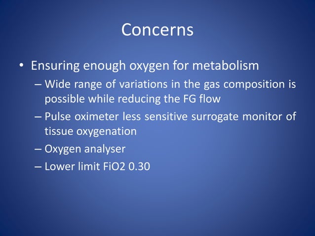 Low flow anesthesia | PPTX | First Aid | Injuries